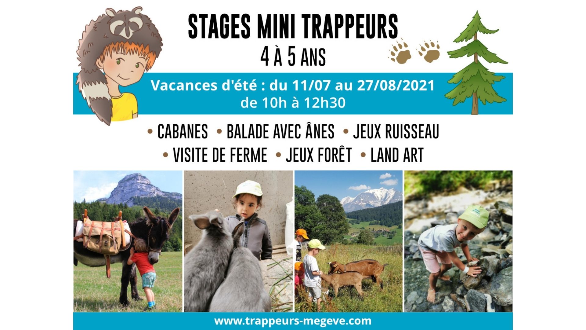 Les MINI TRAPPEURS 4/5 ANS - Monitrice.fr